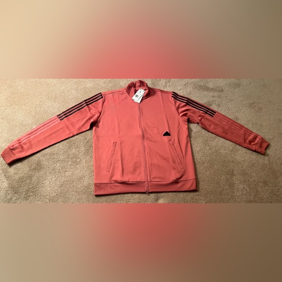 adidas | Jackets & Coats | Mens Adidas Side Stripe Logo Stand Collard ...